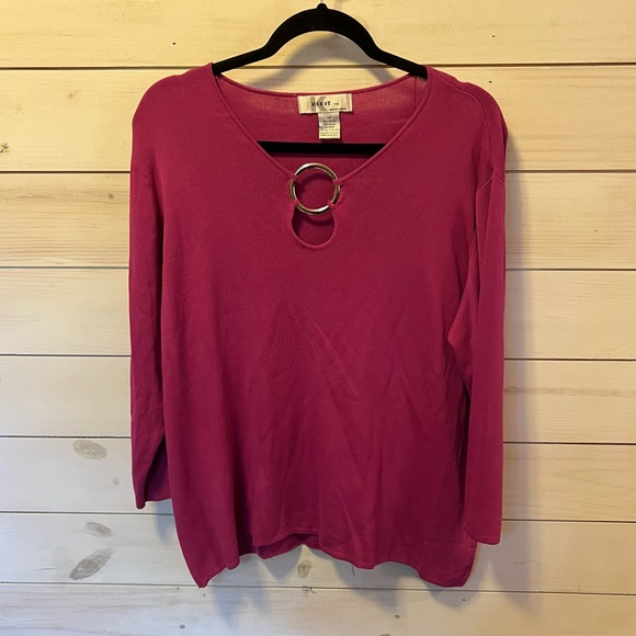 K.I.K.I.T. | Sweaters | Kikit Sweater Pink Beautiful Neckline Design ...